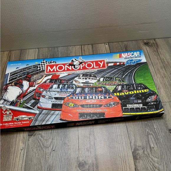 Nascar | Games | Vtg Hasbro Nascar Monopoly Board Game 202 Sam Bass ...